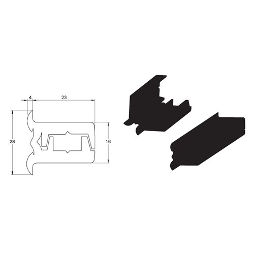 Best Centaflex Continuous Hinge Black 2.0 Metre | UES Hardware - UES ...