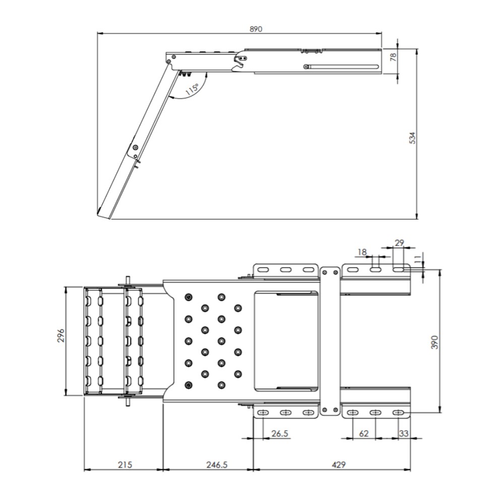 Best Ladder Folding Pullout 2 Step with Platform ZM with Powder Coat ...