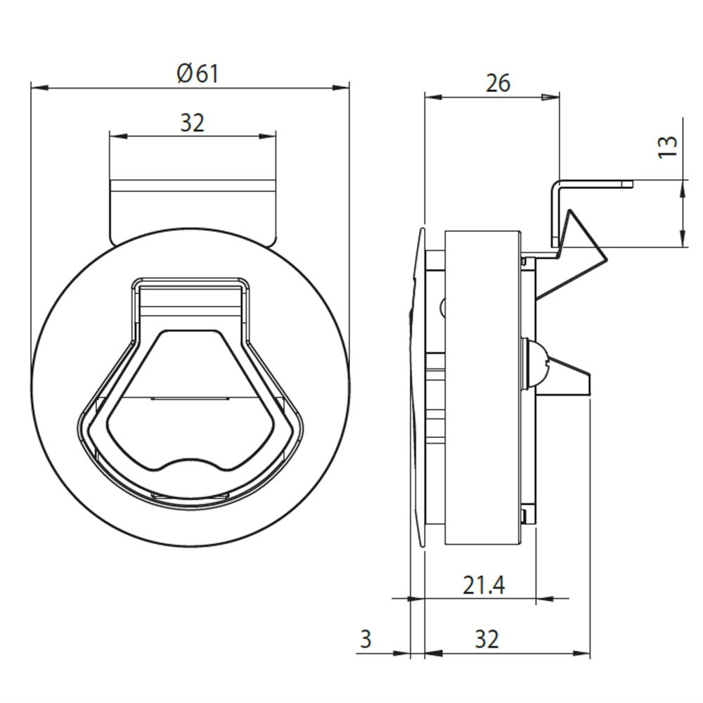 Best Slam Latch Round Locking Stainless Steel 1mm-6mm Panel | UES ...