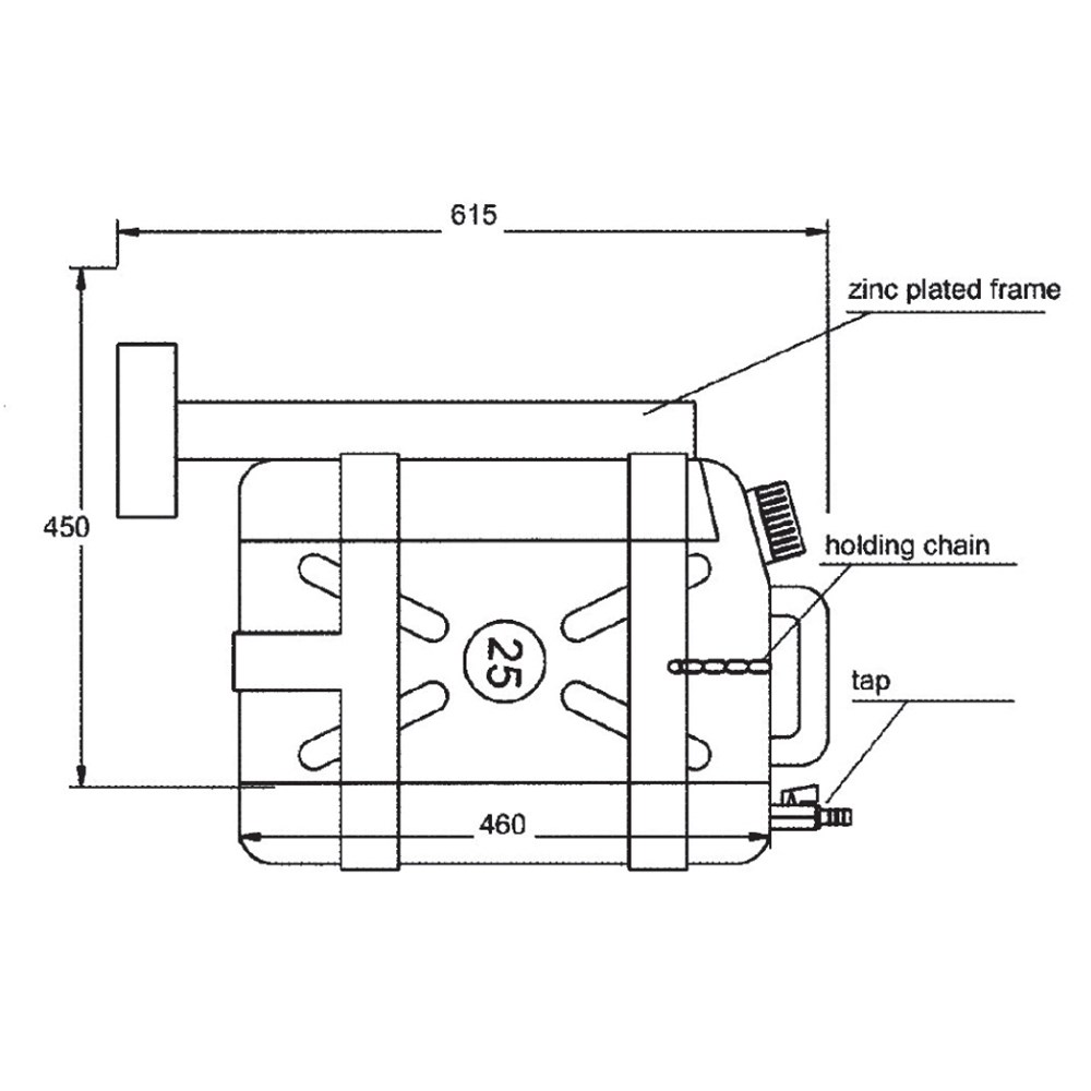 Best Water Tank 25L White Polyurethane w' Bracket No Soap Dispenser ...